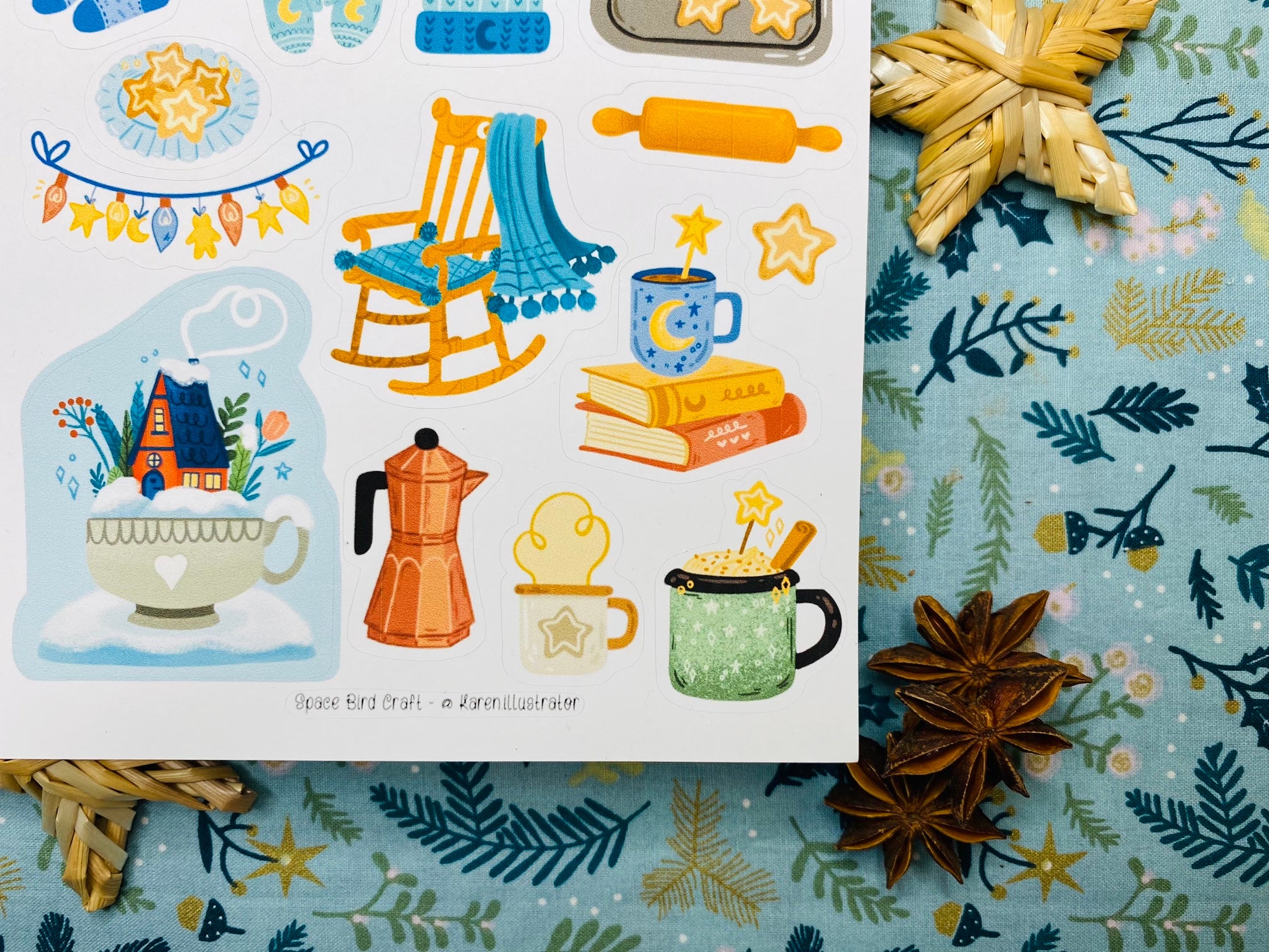 Hello Winter Sticker Sheet – SplitMoon Studios